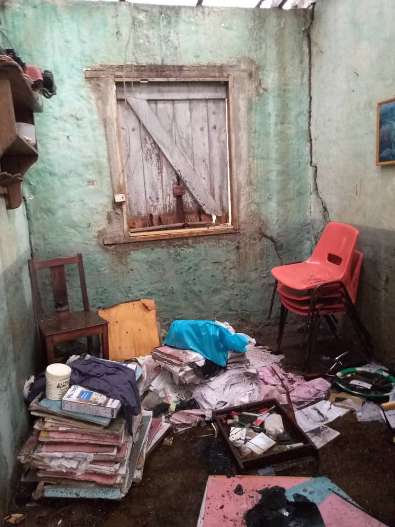 Photos: Akuse Police Station Ripped off By Rainstorm, officers ...
